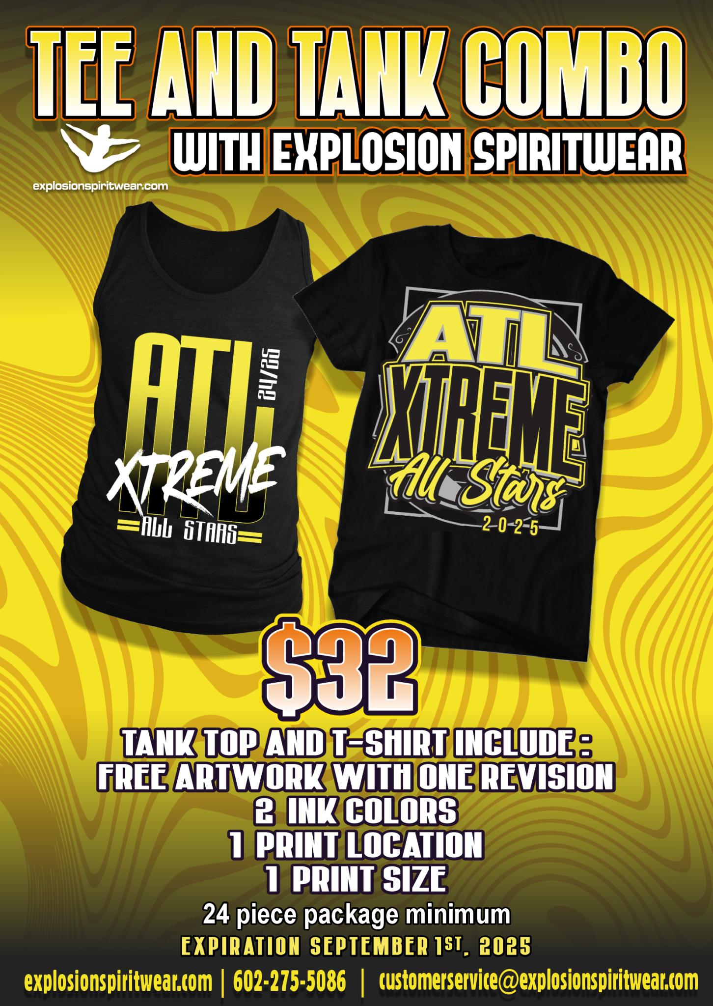 Explosion Spiritwear | Cheerleading Shoes, Screen Printed, Embroidered ...